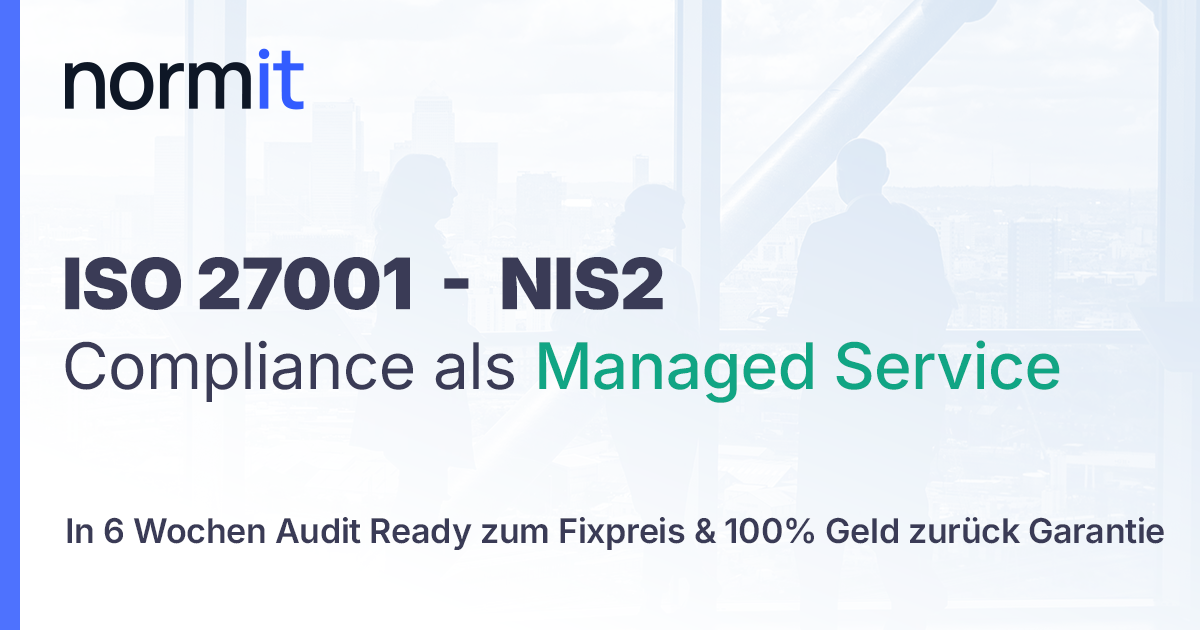 ISO 27001 zum Fixpreis – Full-Service für Startups | normit